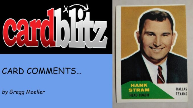 Card Comments… Hank Stram – Blitz Weekly